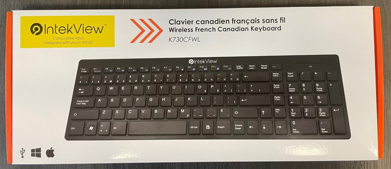 Boutique PRÉSENCE. Clavier compact ultra mince SANS FIL Canadien ...